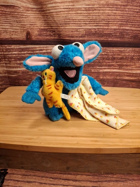 VTG. TUTTER BEAR in the Big blue house plush toy Cat & Blanket Disney ...