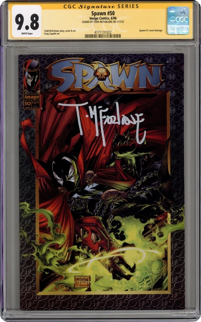 SPAWN #50D MCFARLANE variante CGC 9,8 SS Todd mcfarlane 1996 4171131022 EUR 414,80 - PicClick FR
