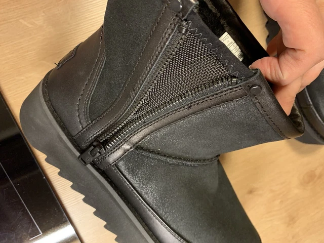 UGG W CLASSIC Rebel Biker Mini 1105314 Damen Boots Schuhe Leder-Stiefel ...