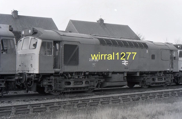 ORIGINAL RAILWAY PHOTOGRAPHIC negative Class 25 25130 at Springs Branch ...