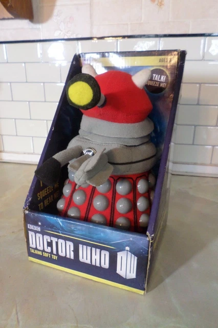 DOCTOR WHO TALKING Soft Toy Red Dalek - Boxed £3.41 - PicClick UK