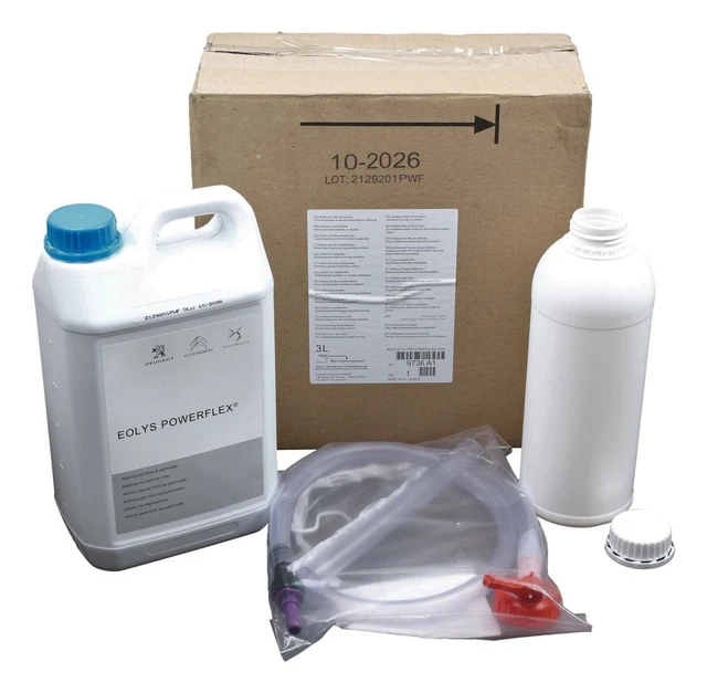 ADDITIF FLUIDE D'ORIGINE FAP DPF Powerflex Bleu 3L Citroën Peugeot 09 ...