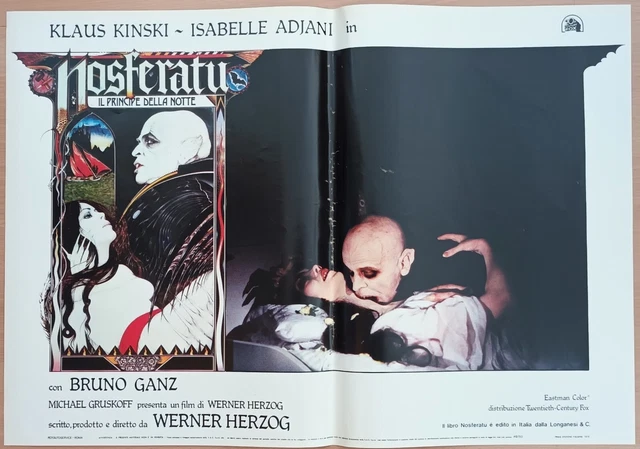NOSFERATU ORIGINAL ITALIAN Photobusta '79 POSTER Werner Herzog Klaus ...