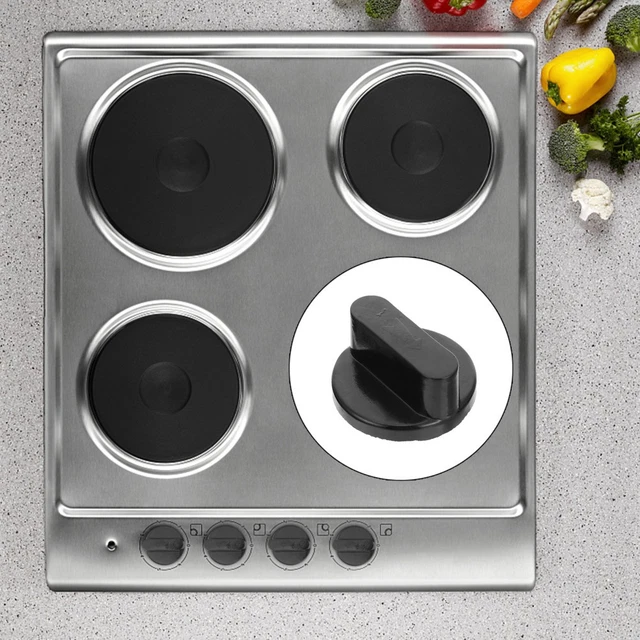 10 PCS PLASTIC Gas Stove Switch Knobs Black Rotary Control Accessories ...