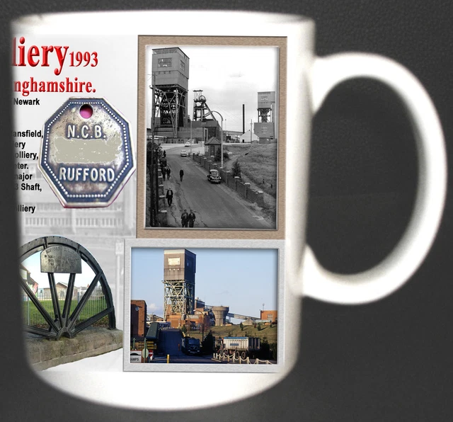 RUFFORD COLLIERY COAL Mine Mug Limited Edition Gift Miner Rainworth ...