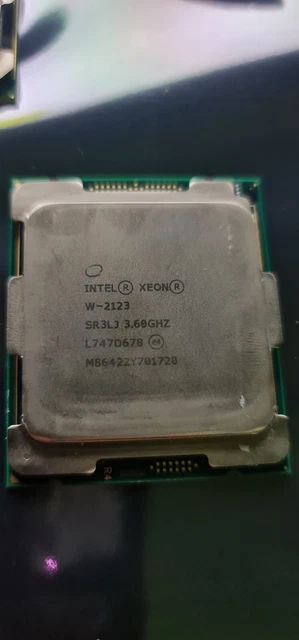 INTEL XEON W-2123 SR3LJ 3.6GHz, 8.25MB, 4 Core LGA2066 CPU Processor 2/ ...