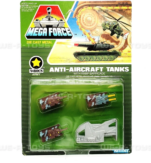 MEGA FORCE V-ROCS Anti-Aircraft Tanks With Ramp Barricade No. 5120 ...