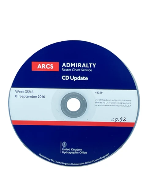 ADMIRALTY ARCS CD Update Raster Chart Digital Official Maritime 35/16 ...