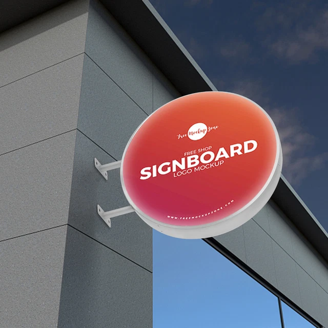 60CM BLANK ROUND LED Lightbox Projecting Lightbox Double Sided ...