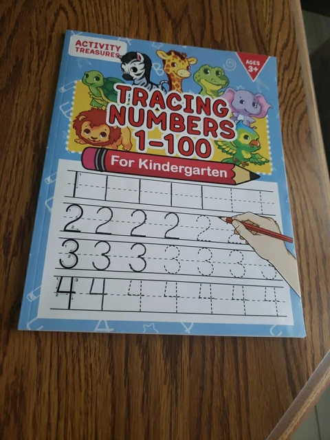 TRACING NUMBERS 1-100 for Kindergarten: Number Practice Workbook Learn ...