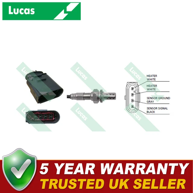 LUCAS LAMBDA OXYGEN Sensor Fits VW Polo Fox Skoda Fabia Audi A3 1.2 1.8 ...