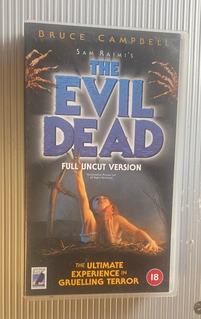 EVIL DEAD FULL Uncut Version VHS Video Tape - Tested - Bruce Campbell ...