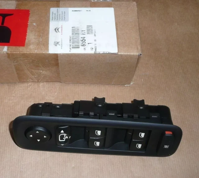 ORIGINAL BOUTON COMMANDE De Leve Vitre Citroen C8 Peugeot 807 6554.Ry ...