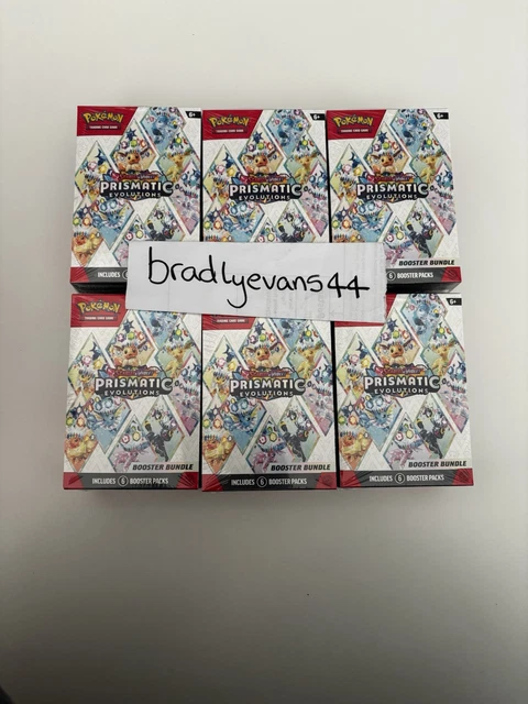 12 X POKÉMON TCG: Scarlet & Violet-Prismatic Evolutions Booster Bundle ...
