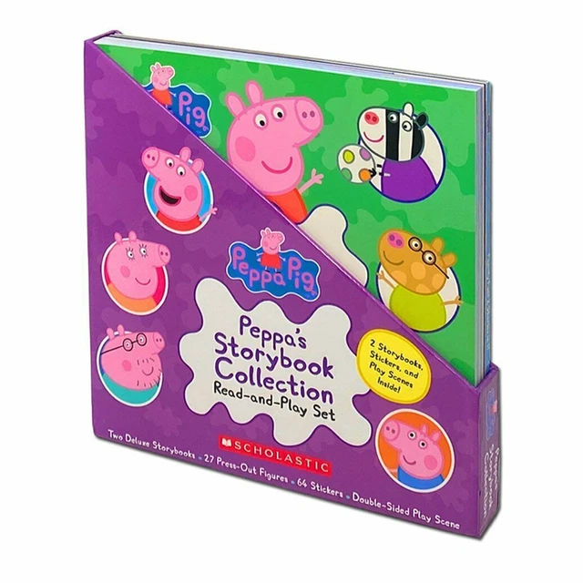 PEPPA PIG STORYBOOK Collection Read and Play Set includes 2 Storybooks ...