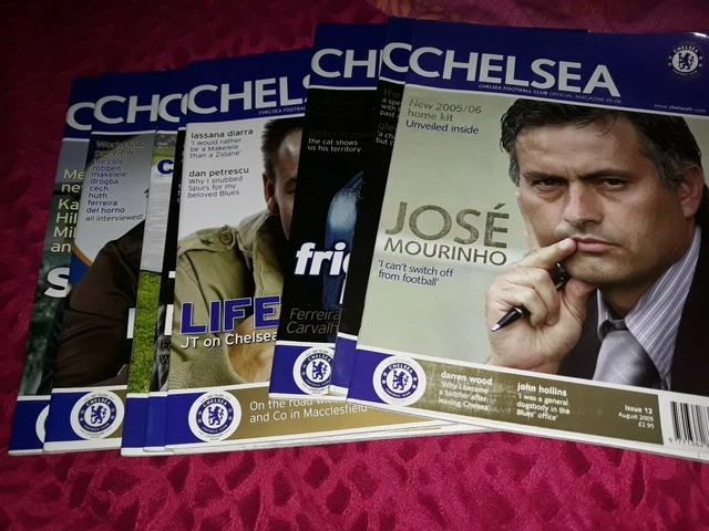 CHELSEA FOOTBALL CLUB OFFICIAL CLUB MAGAZINE 2005 2006 x 8 Bundle ...