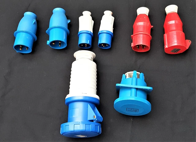 INDUSTRIAL PLUGS & Sockets (Ceeform) Various Sizes & Types. Job Lot. £ ...