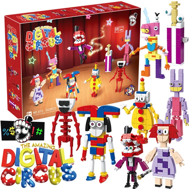 503PC THE AMAZING Digital Circus Action Figure Building Blocks Set Gift ...