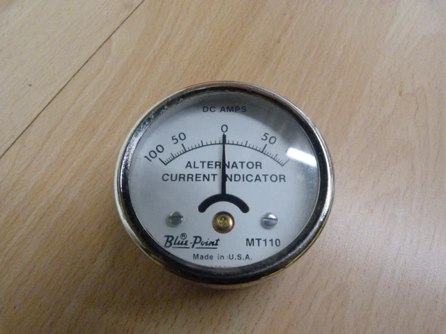 BLUE-POINT ALTERNATOR CURRENT Indicator Test Gauge Vintage £21.52 ...