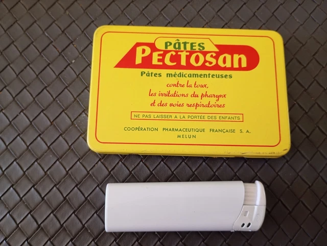 BOITE EN TOLE publicitaire ancienne " Pates Pectosan " EUR 3,00 ...
