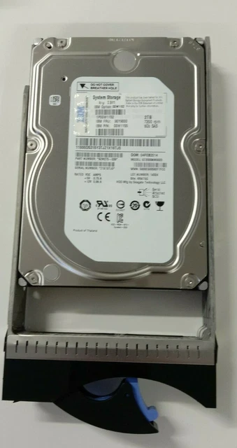 IBM 2TB 3.5& 6Gb SAS HDD 00W1155 FRU 90Y9000 for IBM Storage DS3512 ...