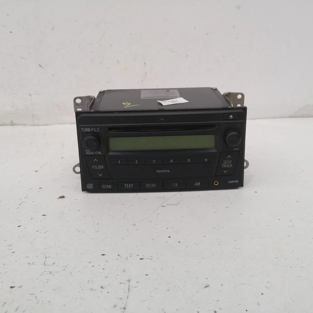 TOYOTA HILUX STEREO/HEAD Unit Single Disc Cd Player (P/N On Face 12848 ...