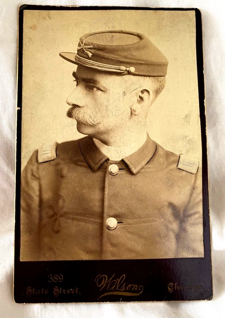 &SUPER& CABINET CARD PROFILE Portrait of a UNION CAPTAIN. Identified on ...