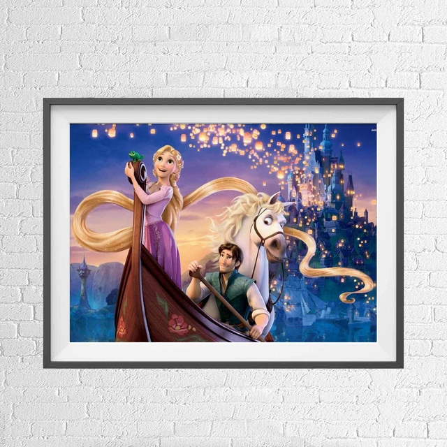 DISNEY TANGLED RAPUNZEL ANIMATION POSTER PICTURE PRINT Sizes A5 to A0 ...