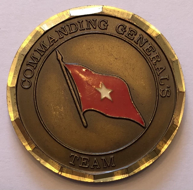 US ARMY CHALLENGE Coin One Star Brigadier General 3rd Corps Support ...