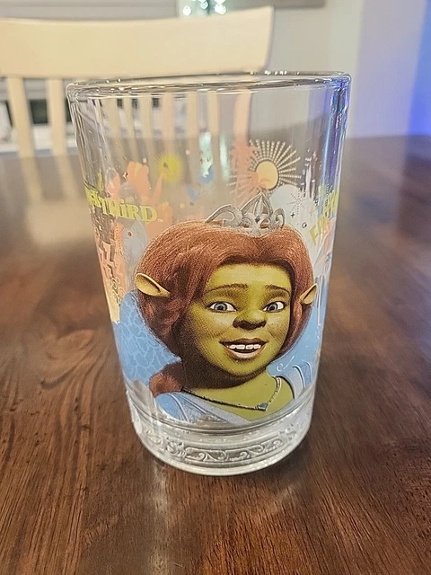 SHREK THE THIRD Princess Fiona Drinking Glass McDonald's Dreamworks ...