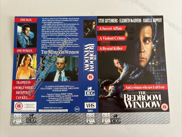 THE BEDROOM WINDOW UK BIG BOX VHS Sample Promo Sleeve £9.99 - PicClick UK
