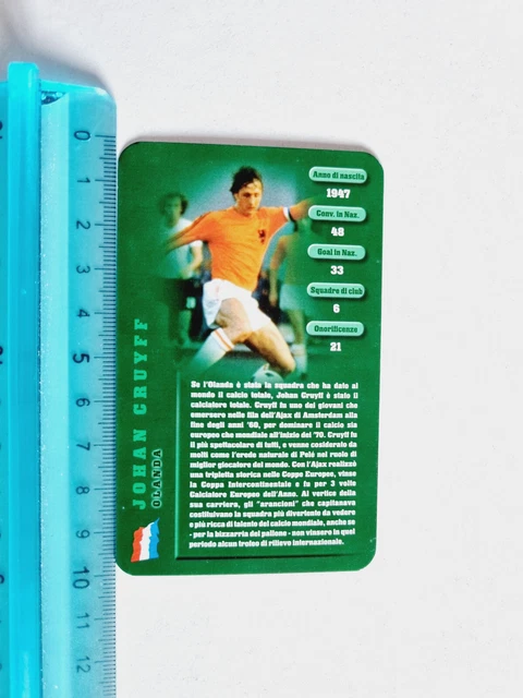 JOHAN CRUIJFF CRUYFF Olanda Card Rare Carta Top Trumps Hasbro Anni 2000 ...