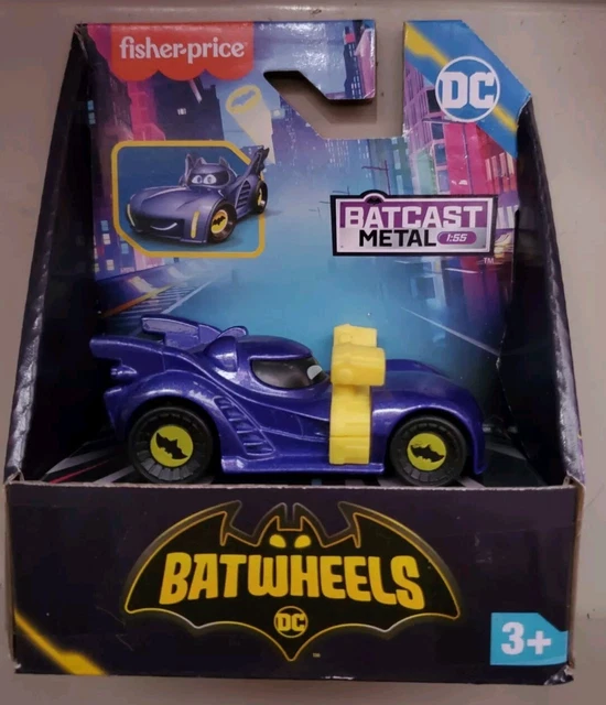 FISHER-PRICE BATWHEELS 1:55 Scale Car BAM the BATMOBILE with Utility ...