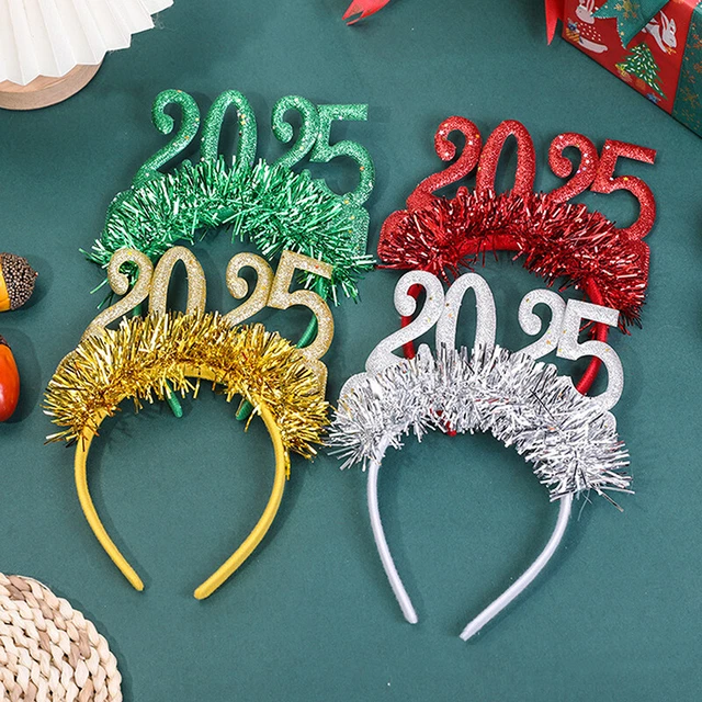 2025 HAPPY NEW Year Headband Letter New Year Headdress Children New ...