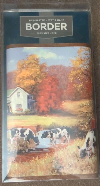 COWS 🐄 BARN Farmer Dog 🐕 Geese 🪿 Tractor 🚜 Farm Wallpaper Border ...