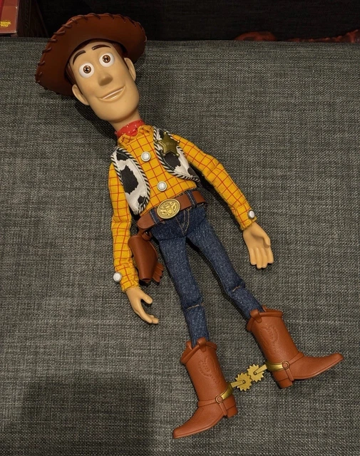 TOY STORY COLLECTION 'White Logo' Woody & Hat Talking Doll Extremely ...