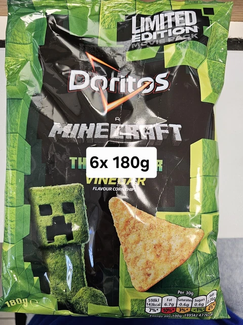 NEW! MINECRAFT MOVIE Doritos The Creeper Vinegar Flavour Limited ...
