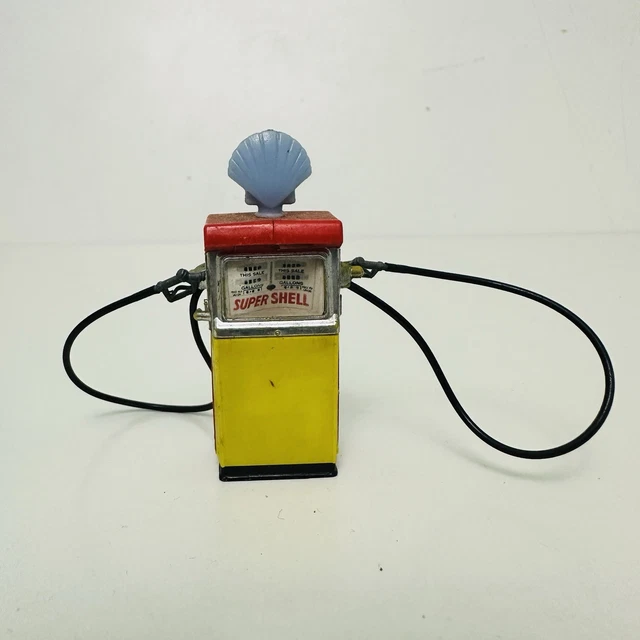 VINTAGE BRITAINS SUPER Shell Plastic Petrol Pump Model To Suit Diecast ...