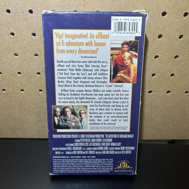THE ADVENTURES OF Buckaroo Banzai Vhs 80'S Sci-Fi Action Comedy Peter ...