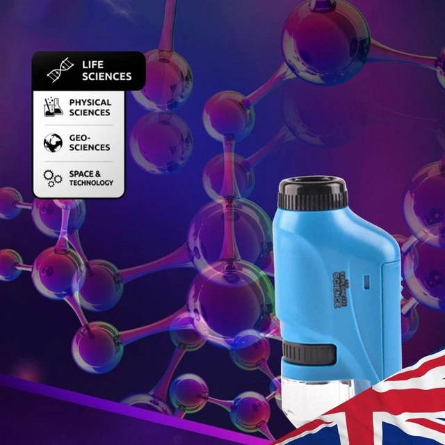 MINI MICROSCOPE KIT Battery Powered Lab Handheld Microscope for Kids ...