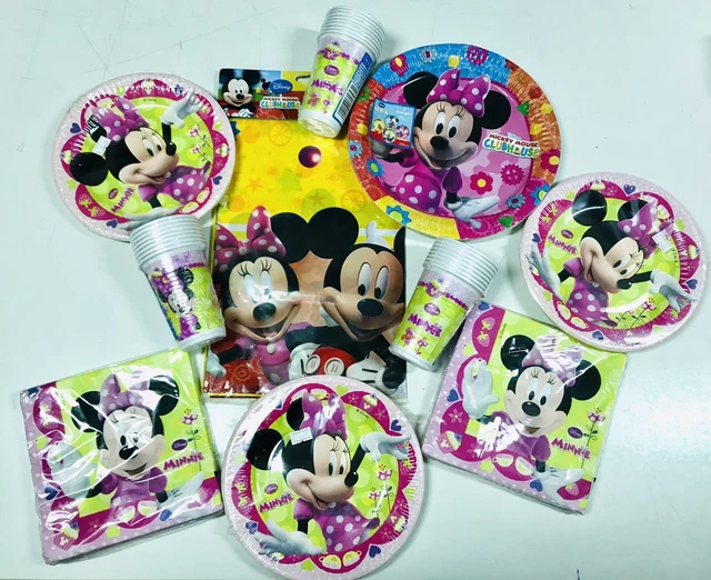 MINNIE TOPOLINA FESTONI Compleanno 77pz Spedizione Gratuita EUR 17,00 ...