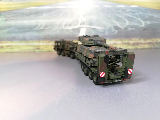 🚩ROCO MINITANKS 291 Faun Elefant SLT 50-2 + Artitec Leopard 2A4 H0 1:87 ...