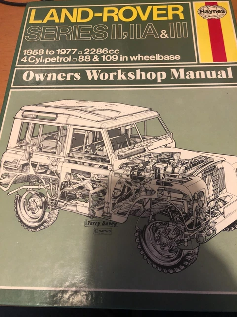 HAYNES LAND ROVER Series Ii Iia Iii 1958 - 1977 Owners Workshop Manual ...