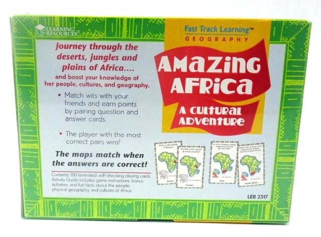FAST TRACK LEARNING Geography Expedition Amazing Africa Card Game ... FAST TRACK LEARNING Geography Expedition Amazing Africa Card Game ...