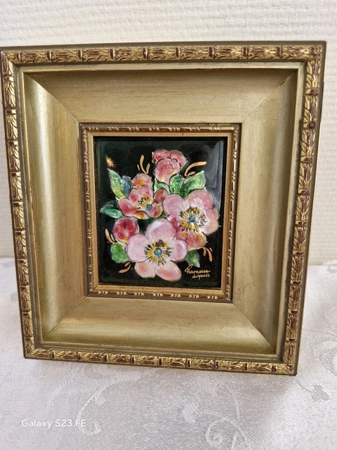 TABLEAU EMAUX LIMOGES signé EUR 40,00 - PicClick FR