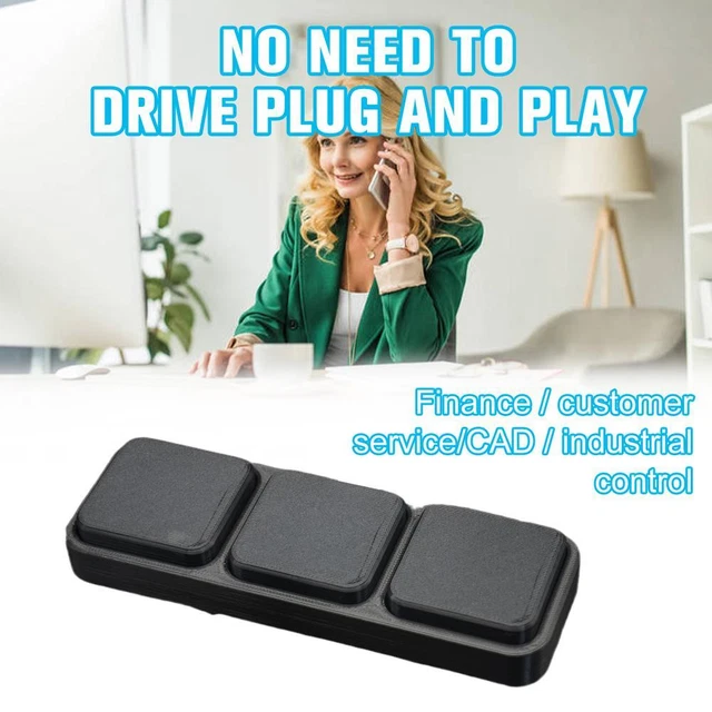 MINI MECHANICAL KEYBOARD 3-key USB Interface Keypad Gaming H8R8 Control ...