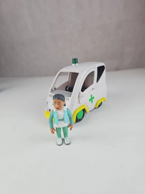 FIREMAN SAM AMBULANCE Vehicle & Nurse Flood Figure Cbeebies Toys £14.00 ...
