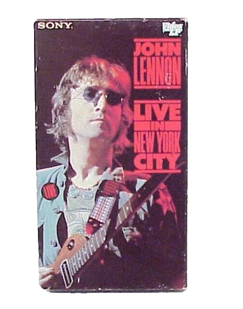 JOHN LENNON LIVE In New York City Sony Hi-Fi Stereo Video Lp Vhs Video ...