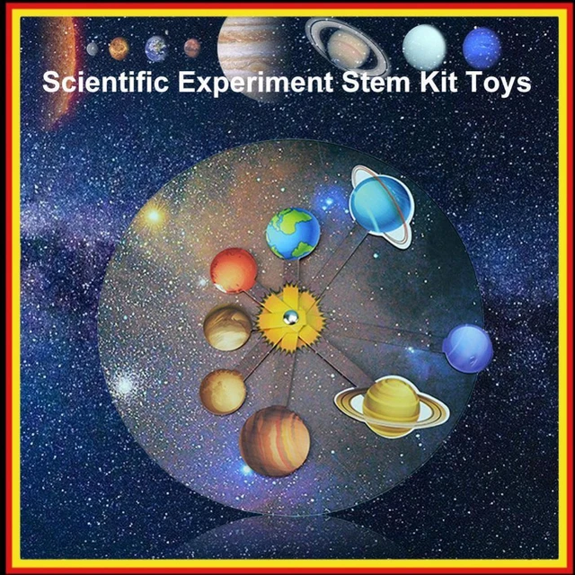 DIY SOLAR SYSTEM Planets Model Scientific Experiment Toy Kids ...