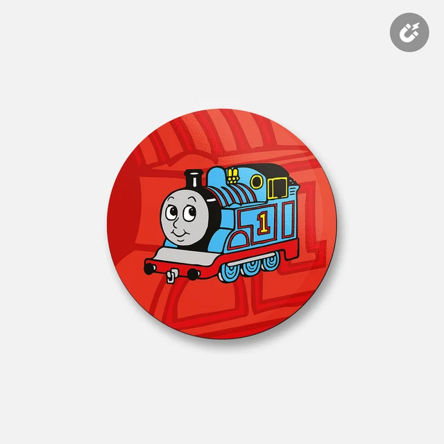 THOMAS THE TANK Engine Cartoon | 4'' X 4'' Round Decorative Magnet £5. ...